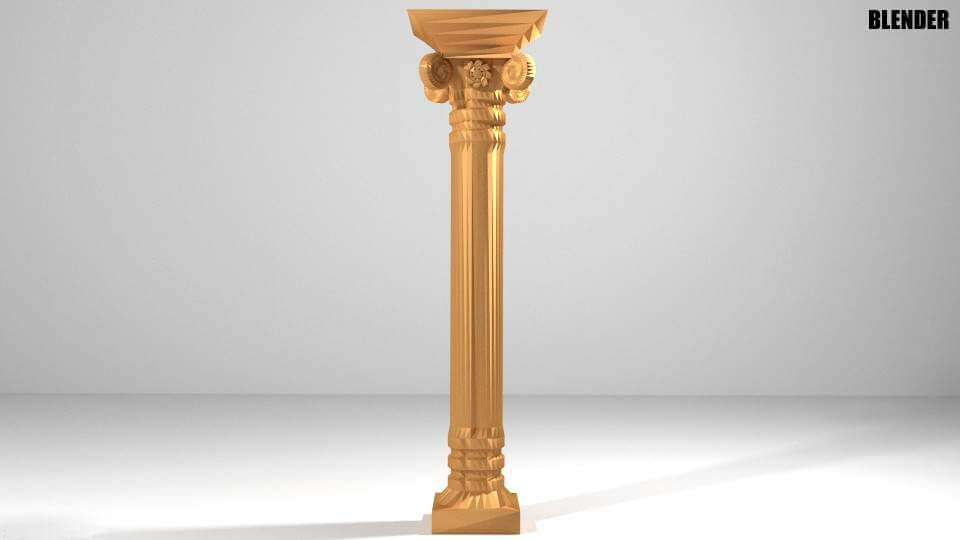 Pillar - 3D Model by faizal3DX