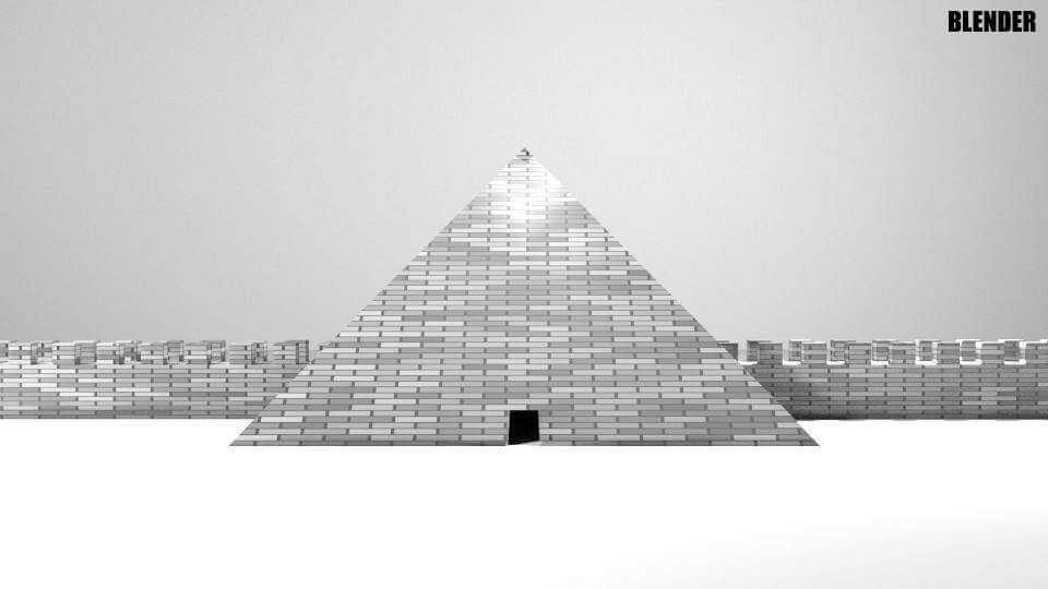 Pyramid Cestius Blueprint Architectural Capriccio With A Sibyl In