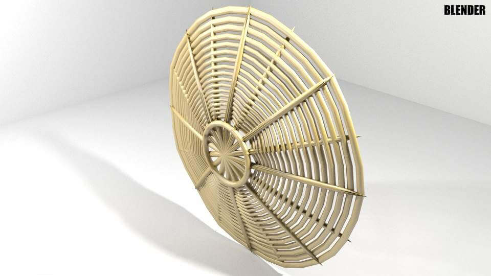 Rattan Shield - 3D Model by faizal3DX