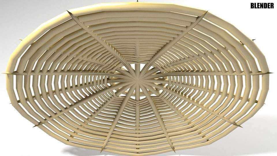 Rattan Shield - 3D Model by faizal3DX