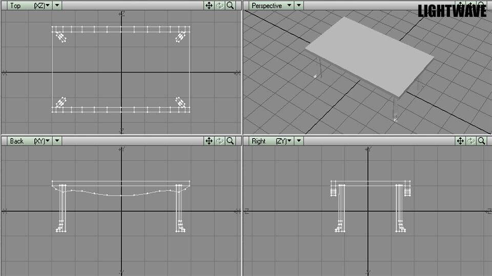 Rectangle Table - 3D Model by faizal3DX