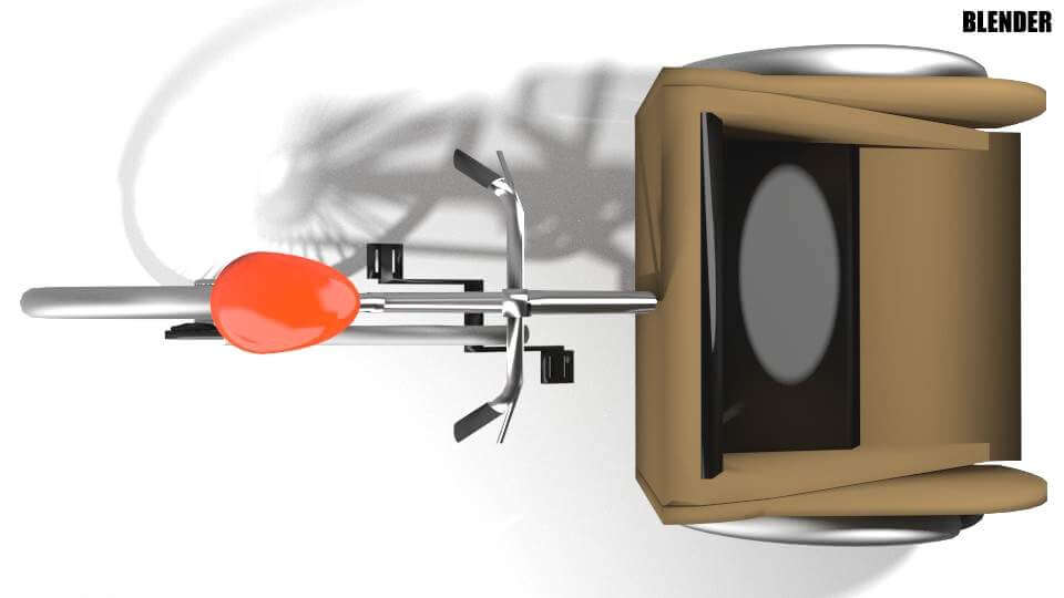 Back Driver Rickshaw - 3D Model by faizal3DX