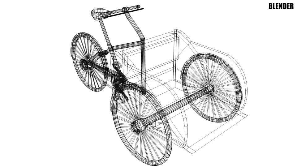 Back Driver Rickshaw - 3D Model by faizal3DX