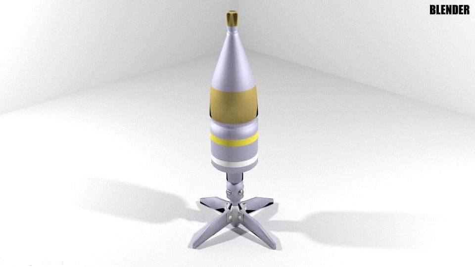 Rocket Launcher Projectile - HEAT 3D Model by faizal3DX