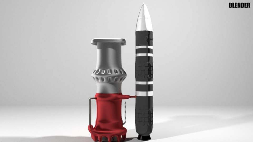 Peacekeeper Rocket Missile - 3D Model by faizal3DX