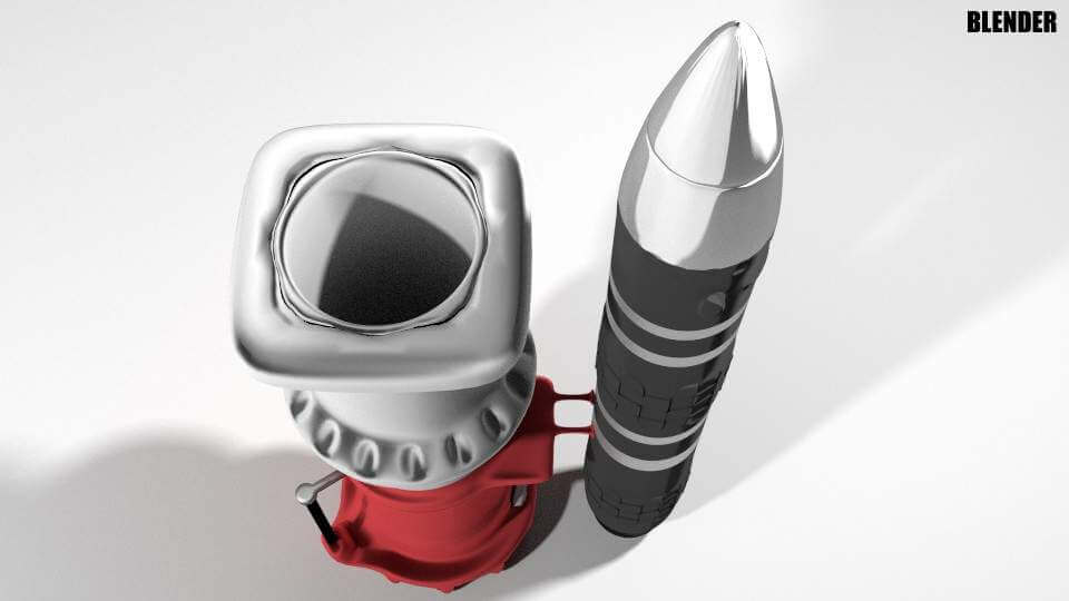 Peacekeeper Rocket Missile - 3D Model by faizal3DX