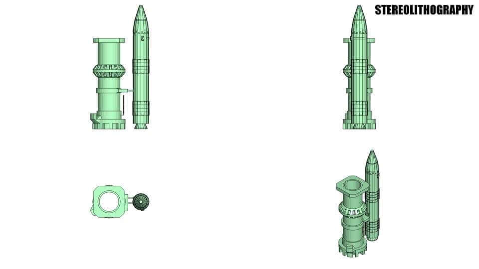 Peacekeeper Rocket Missile - 3D Model by faizal3DX