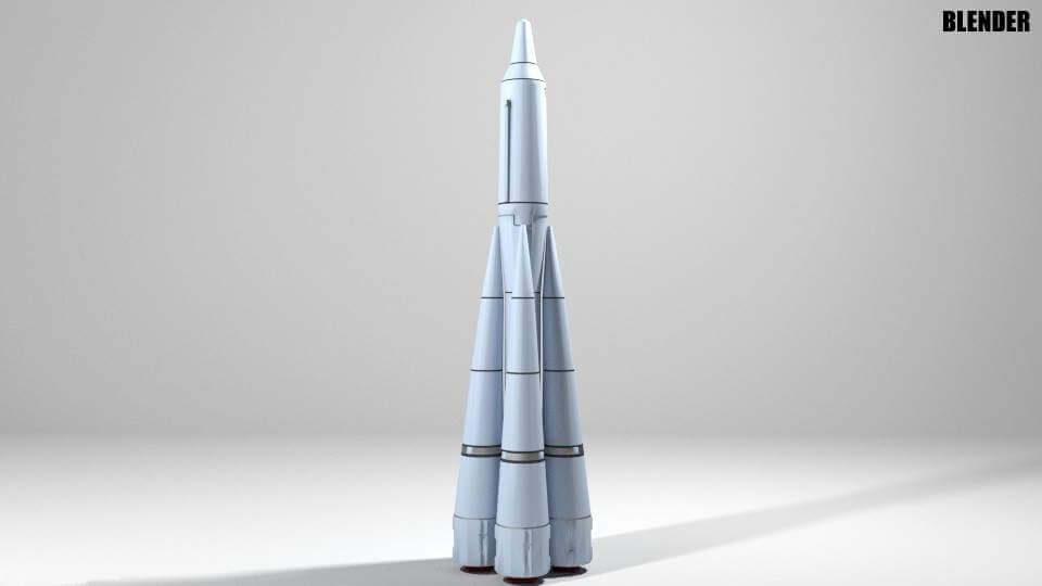 R-7 Semyorka Rocket Missile 3D Model by faizal3DX