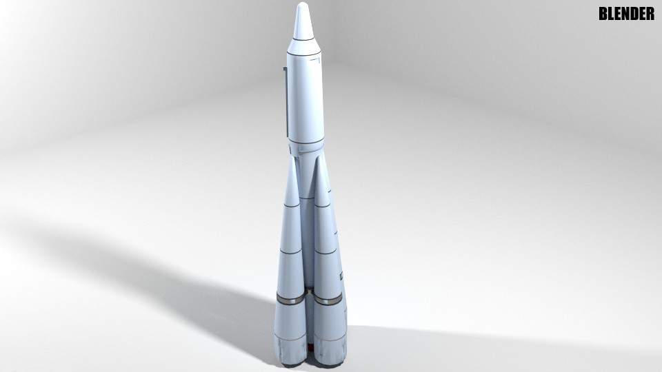 R-7 Semyorka Rocket Missile 3D Model by faizal3DX