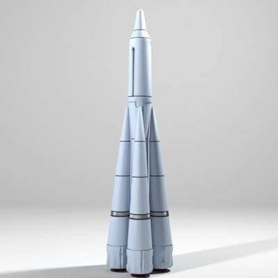 R-7 Semyorka Rocket Missile 3D Model by faizal3DX