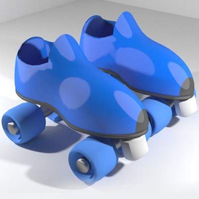 Roller Skates - 3D Model by faizal3DX