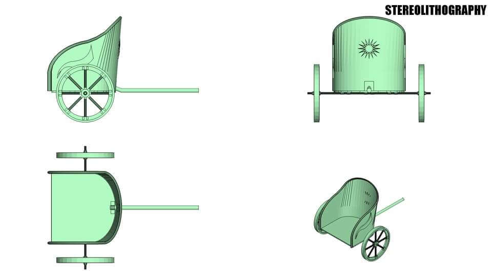Roman Chariot - 3D Model by faizal3DX