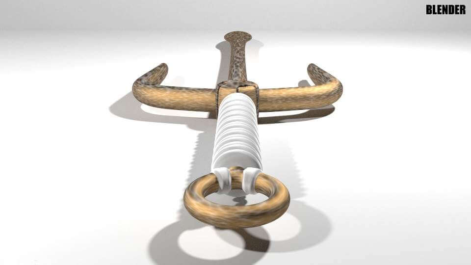 Short-Handled Trident 3D Model by faizal3DX