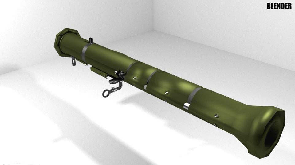 AT-4 Shoulder-fired Rocket Launcher 3D Model by faizal3DX