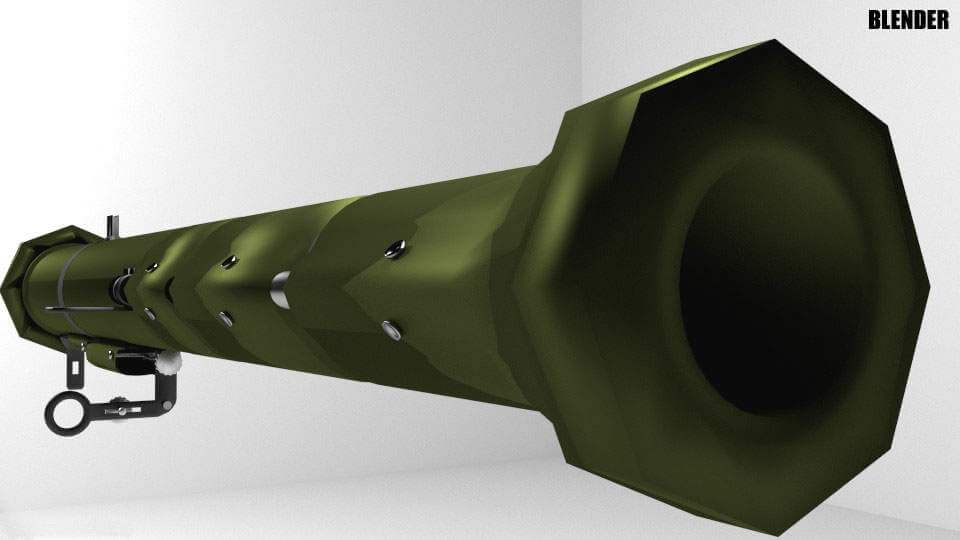 AT-4 Shoulder-fired Rocket Launcher 3D Model by faizal3DX