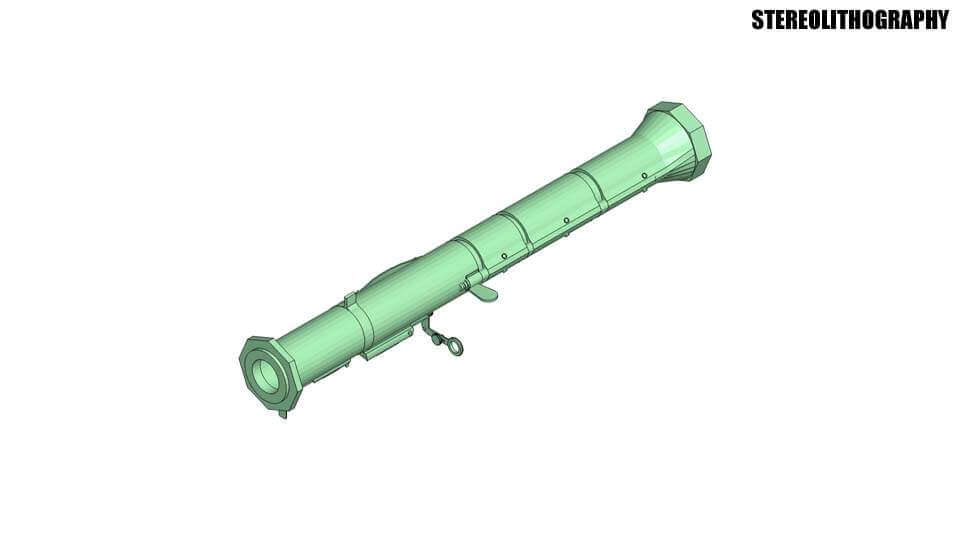 AT-4 Shoulder-fired Rocket Launcher 3D Model by faizal3DX