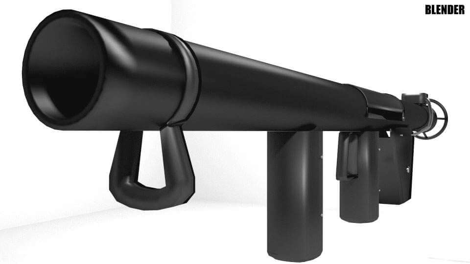 M1 Bazooka Shoulder-fired Rocket Launcher 3D Model by faizal3DX