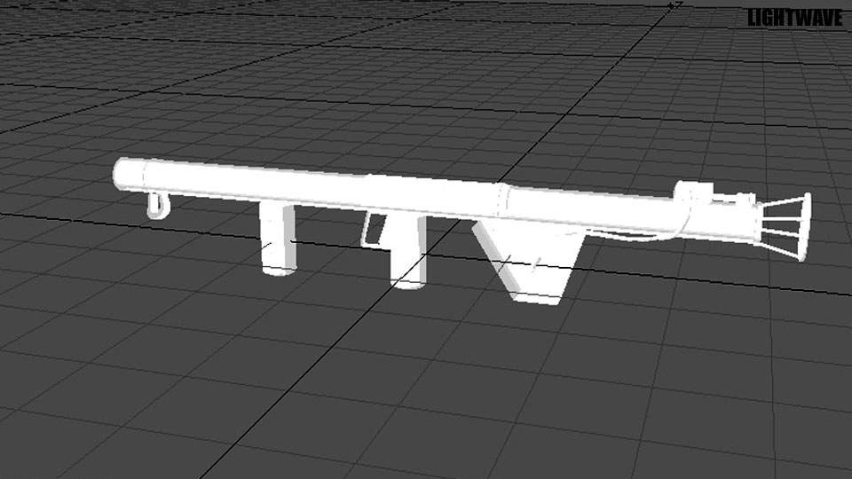 M1 Bazooka Shoulder-fired Rocket Launcher 3D Model by faizal3DX