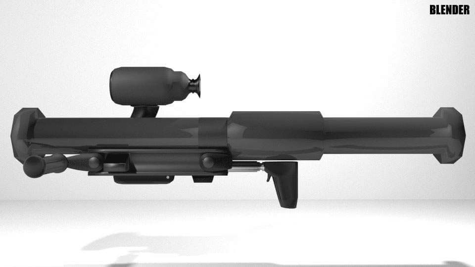 Panzerfaust3 Shoulder-fired Rocket Launcher 3D Model by faizal3DX