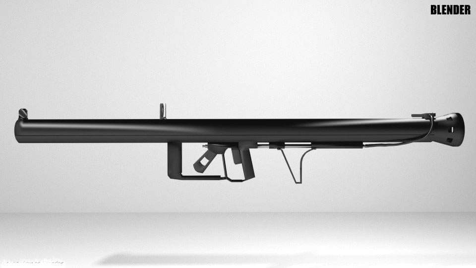 Raketenpanzerbuch Shoulder-fired Rocket Launcher 3D Model by faizal3DX