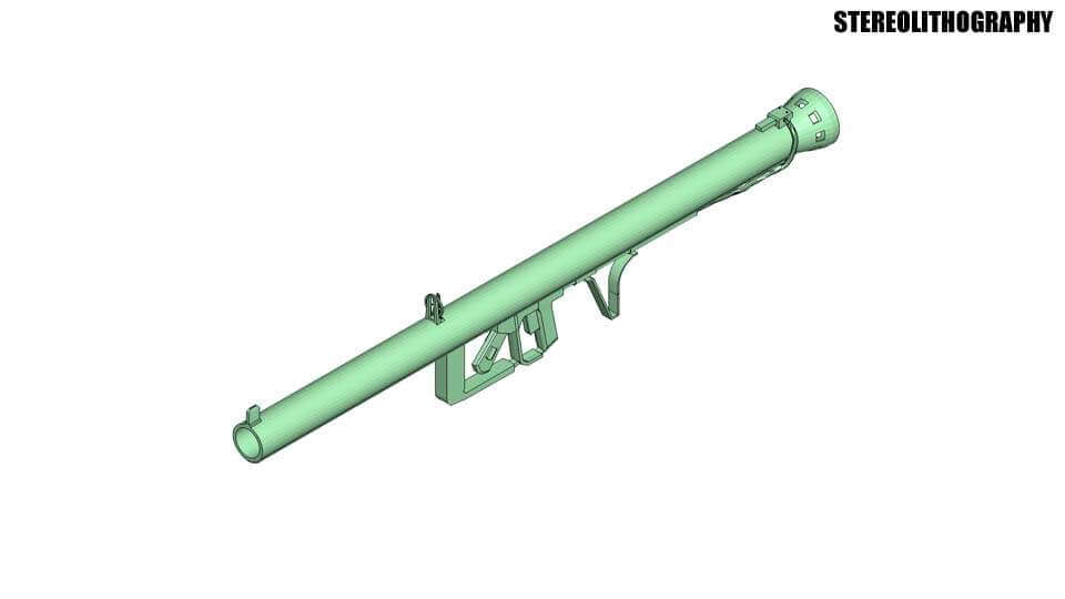 Raketenpanzerbuch Shoulder-fired Rocket Launcher 3D Model by faizal3DX