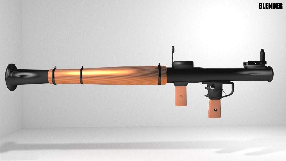 RPG Shoulder-fired Rocket Launcher 3D Model by faizal3DX
