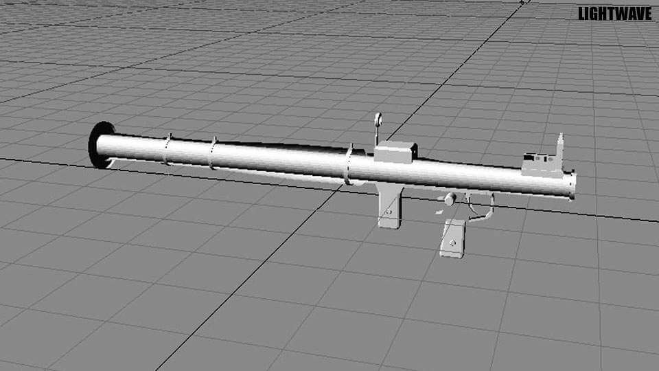 RPG Shoulder-fired Rocket Launcher 3D Model by faizal3DX