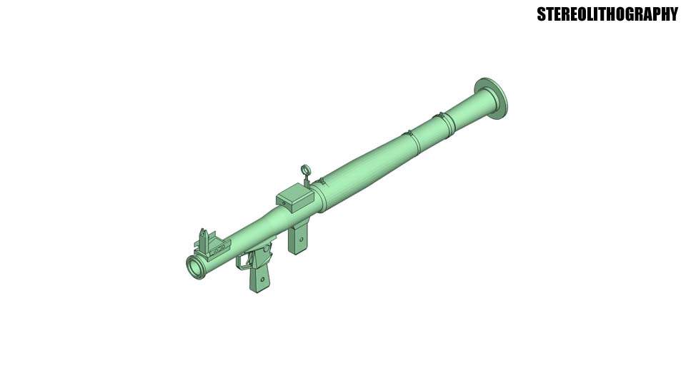 RPG Shoulder-fired Rocket Launcher 3D Model by faizal3DX