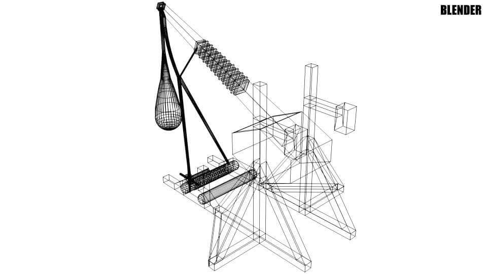 Trebuchet - 3D Model by faizal3DX