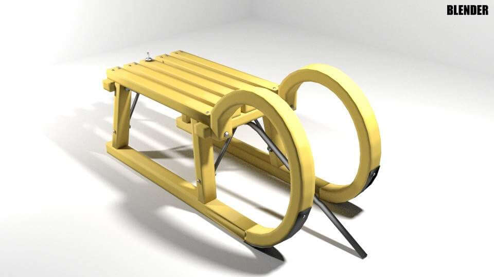 Sled Type 3 - 3D Model by faizal3DX