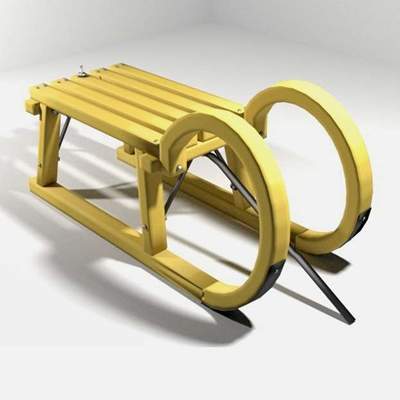 Sled Type 3 - 3D Model by faizal3DX