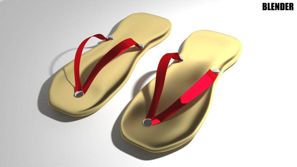 Slippers - 3D Model by faizal3DX