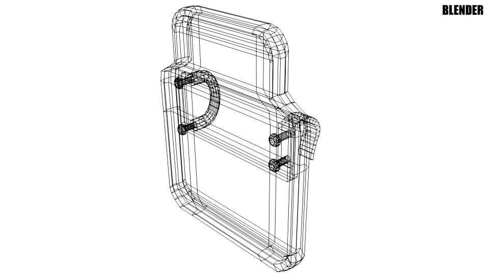 Small Ballistic Shield - 3D Model by faizal3DX