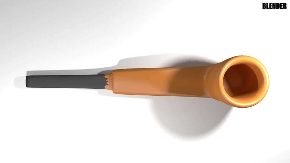 Panel Smoking Pipe - 3D Model by faizal3DX