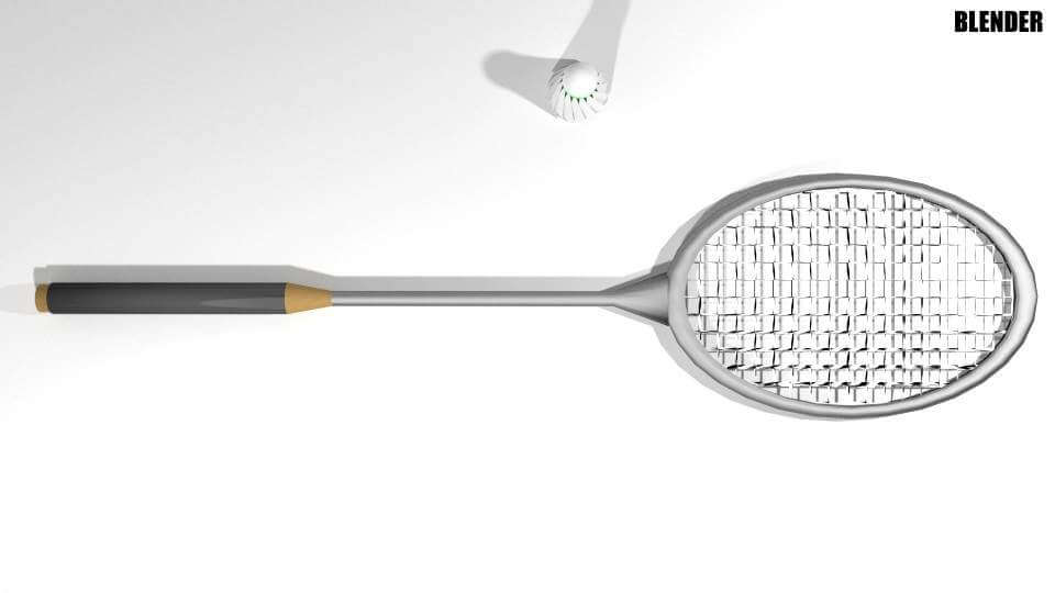 Badminton Racket - 3D Model by faizal3DX