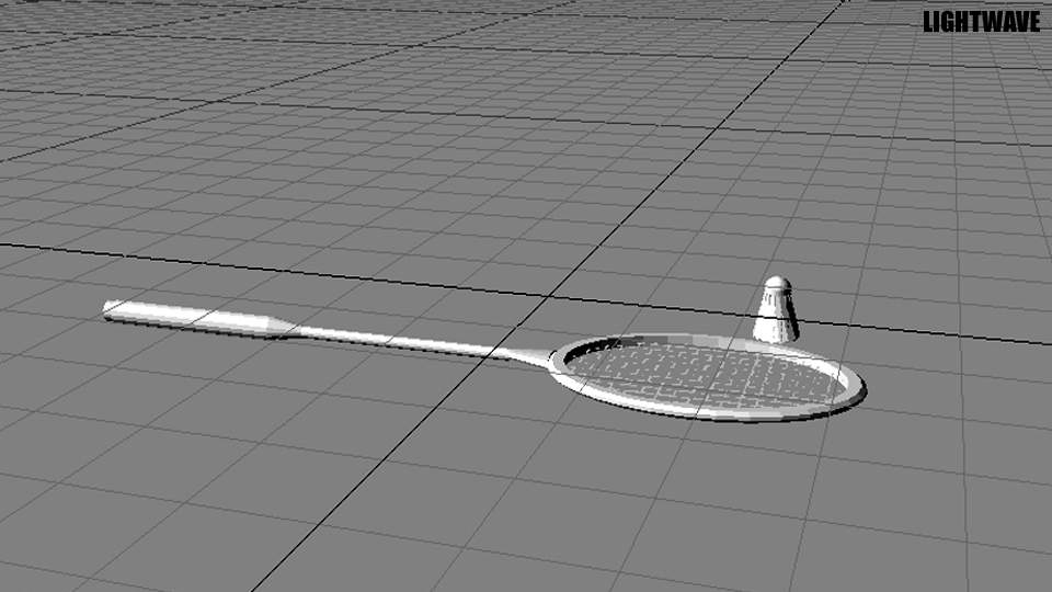 Badminton Racket - 3D Model by faizal3DX