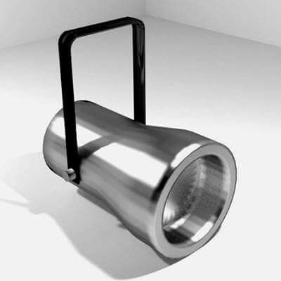 Scoop Light Spotlight - 3D Model by faizal3DX
