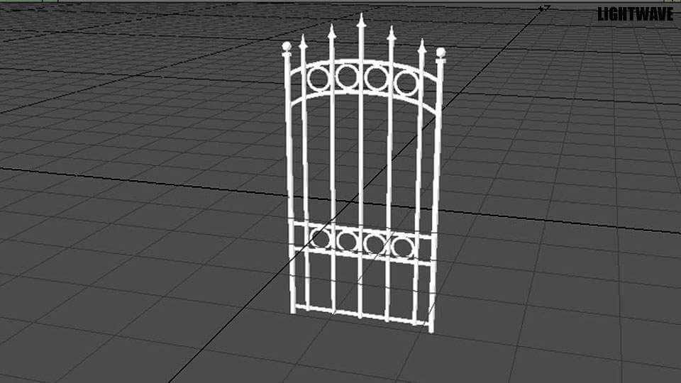 Steel Gate - Type 3 3D Model by faizal3DX