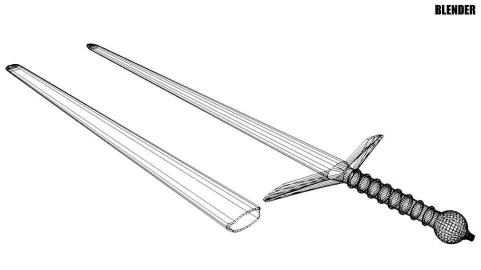 Claymore Sword Drawing