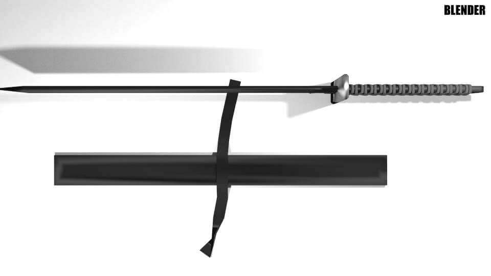 Ninjato Sword - 3D Model by faizal3DX