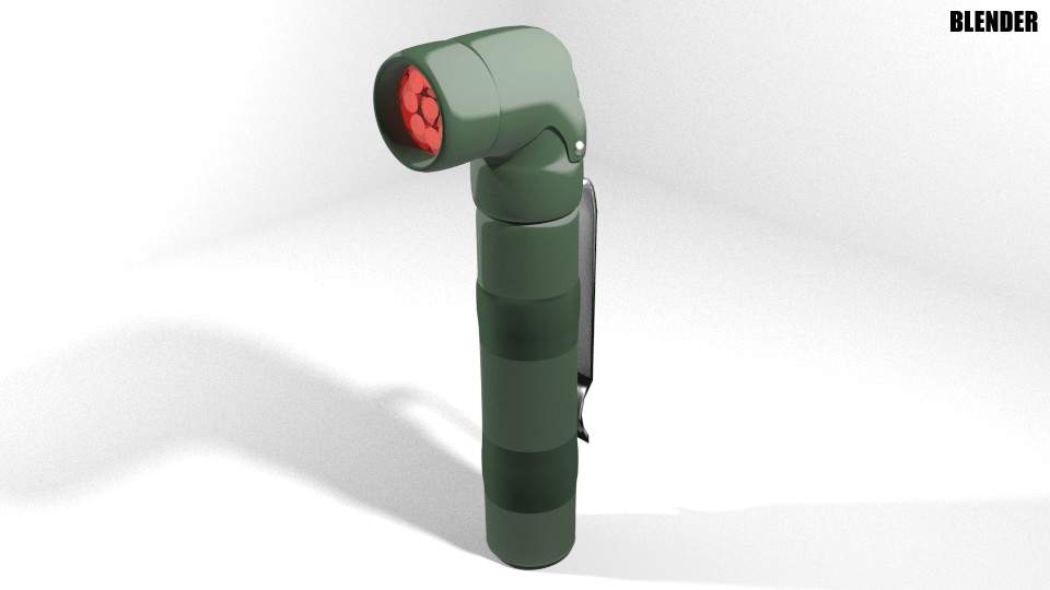 Tactical Flashlight - 3D Model by faizal3DX