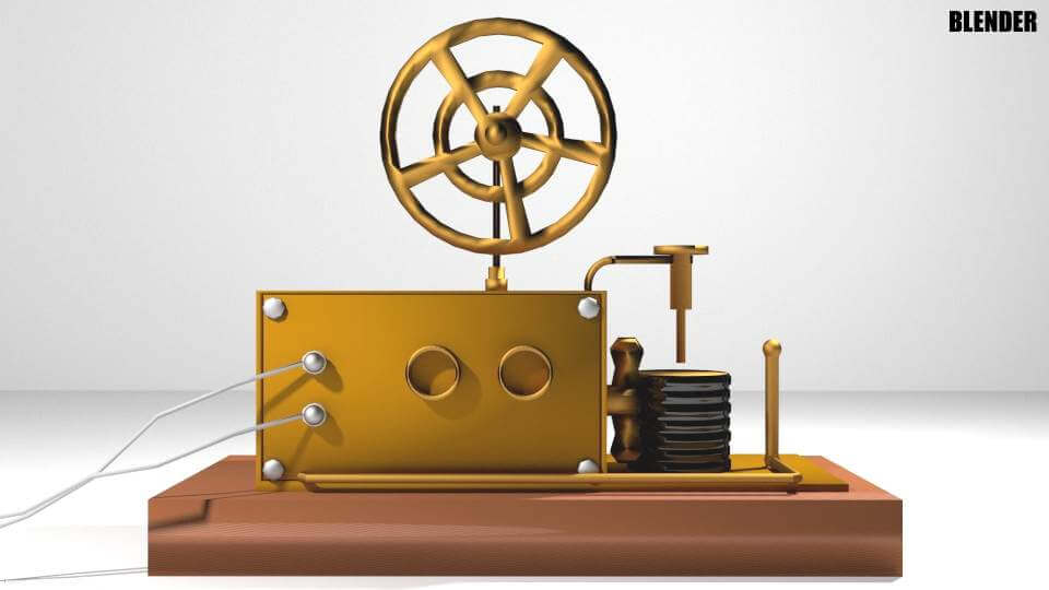 Telegraph Machine - 3D Model by faizal3DX