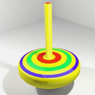 Spin Top - 3D Model by faizal3DX
