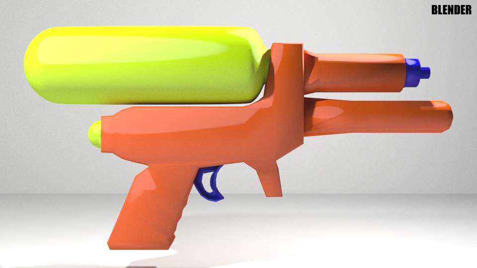 Water Gun - 3D Model by faizal3DX