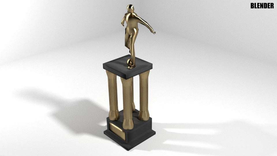 Statue Trophy - 3D Model by faizal3DX