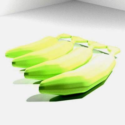 Banana - 3D Model by faizal3DX