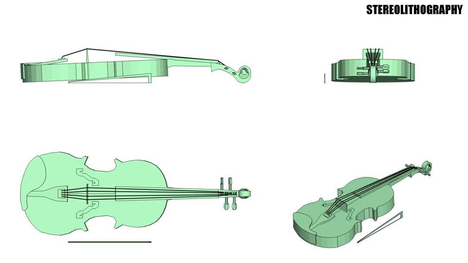 Violin - 3D Model by faizal3DX