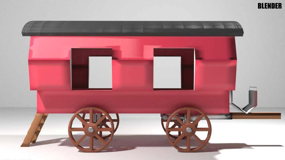Nomadic Wagon - 3D Model by faizal3DX