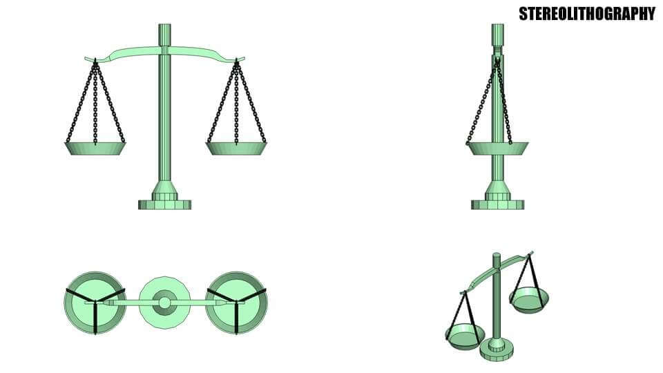 Pan Balance Weighing Scale - 3D Model by faizal3DX