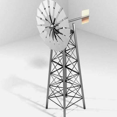 American Windpump - 3D Model by faizal3DX